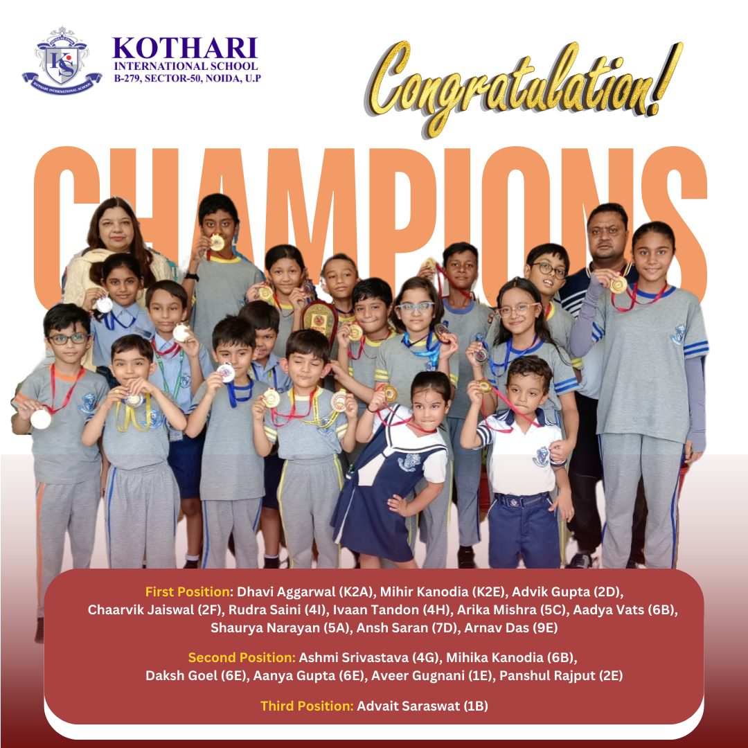 Kothari International School Celebrates Skating Triumph! - Kothari ...